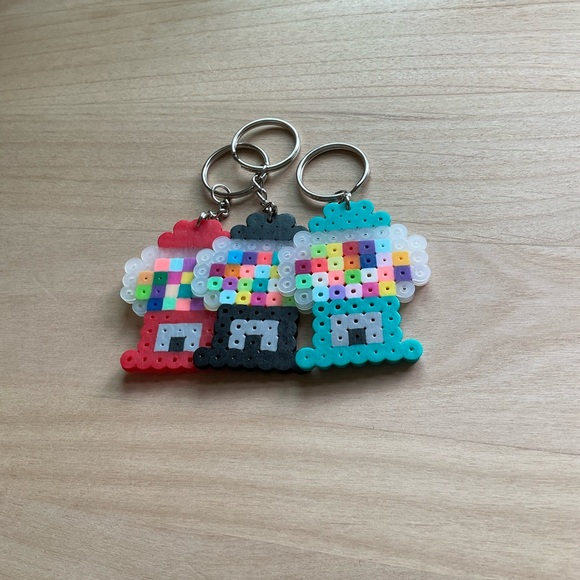 Accessories | Handmade Gumball Machine Perler Bead Keychain | Poshmark